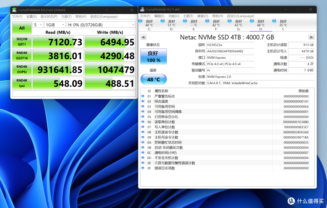 超大容量、7300MB/s读速，朗科绝影NV7000-t 4TB PCIe 4.0固态硬盘体验_固态硬盘_什么值得买