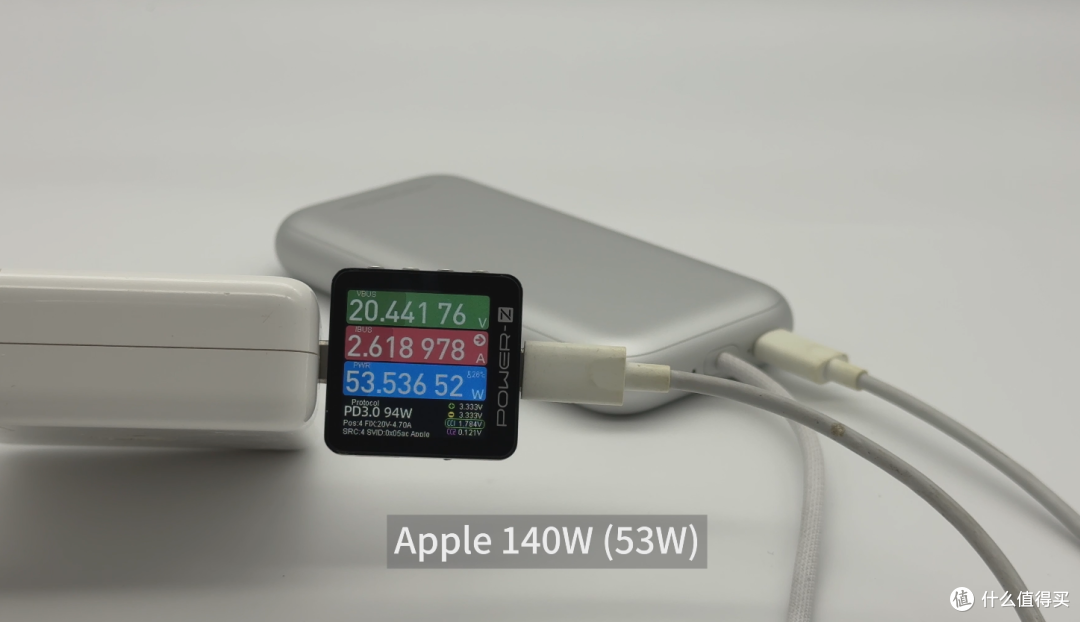 Apple Vision Pro外接电池评测，不支持输出，实测最高支持54W输入_充电器_什么值得买