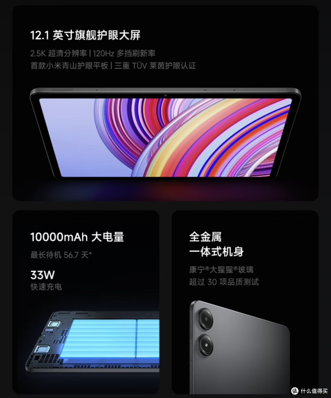 Redmi Pad Pro 12.1英寸：你的移动影院，触手可及！_安卓平板_什么值得买