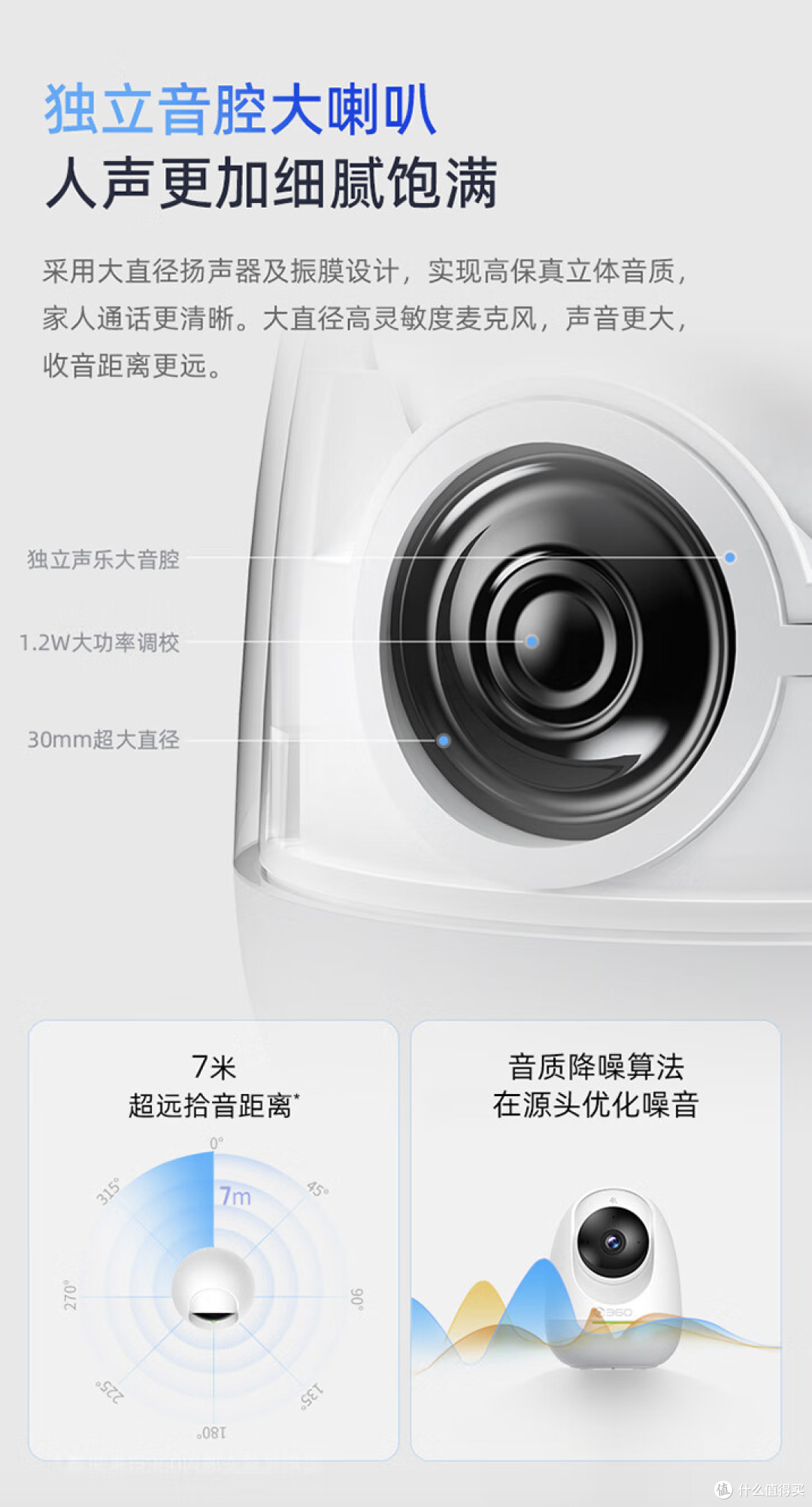 360 8 Pro 4K 版云台摄像头开售：8MP + 8 倍超级变焦，售 199 元_智能摄像机_什么值得买