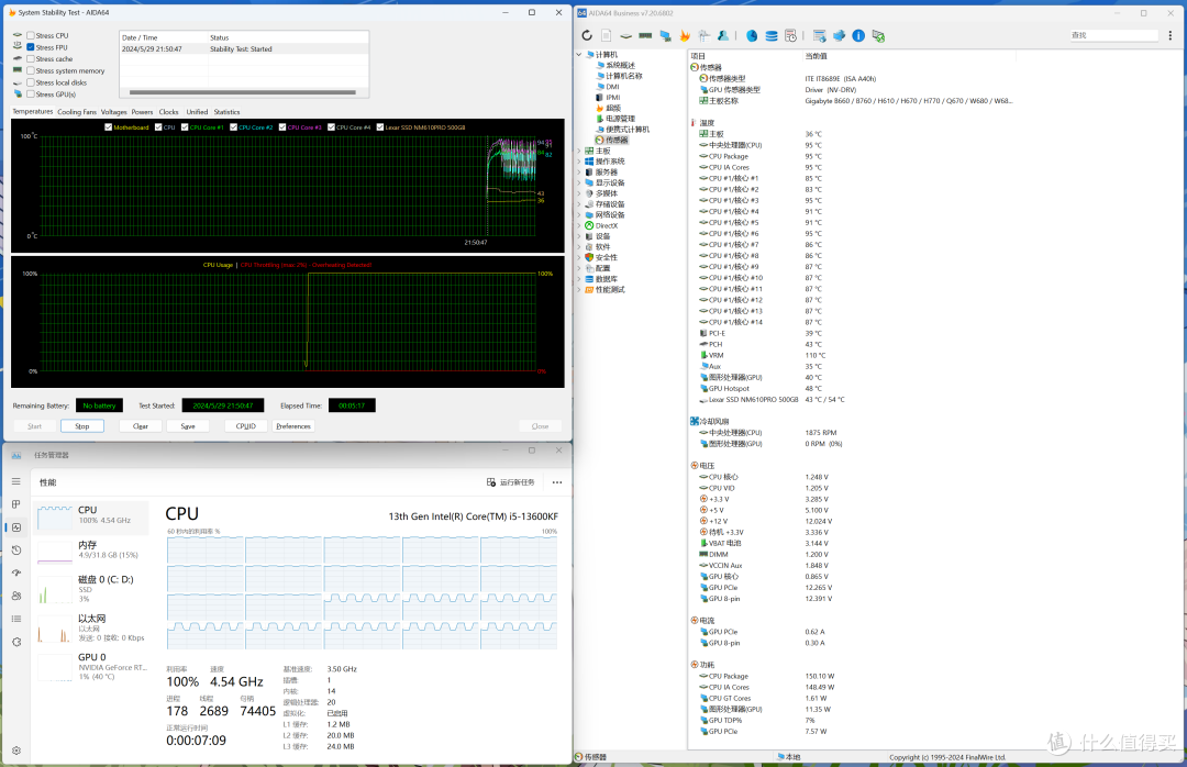 2024了，13600KF还值得入手吗？简单上手评测了一下，我觉得可以！_CPU_什么值得买