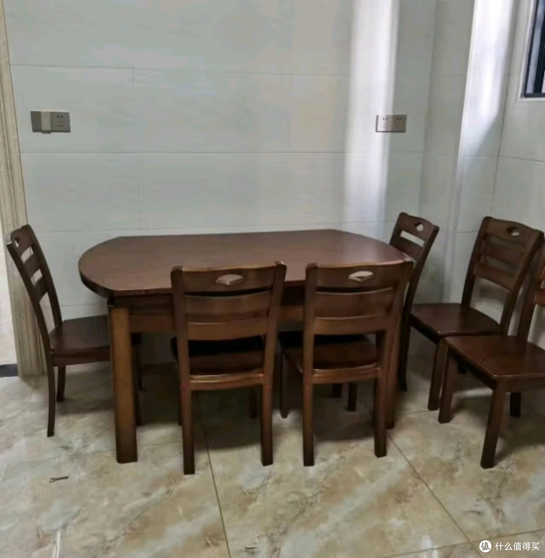实木可折叠餐桌：家的温馨港湾_餐桌_什么值得买