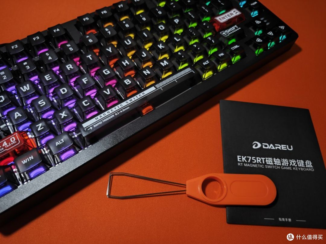 达尔优EK75RT测评：当一个男人开始用磁轴，说明他是真想上分了！_键盘_什么值得买