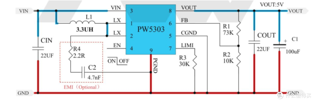 探索PW5303：专为锂电池升压5V3A设计，可调限流保障电路安全_电池_什么值得买
