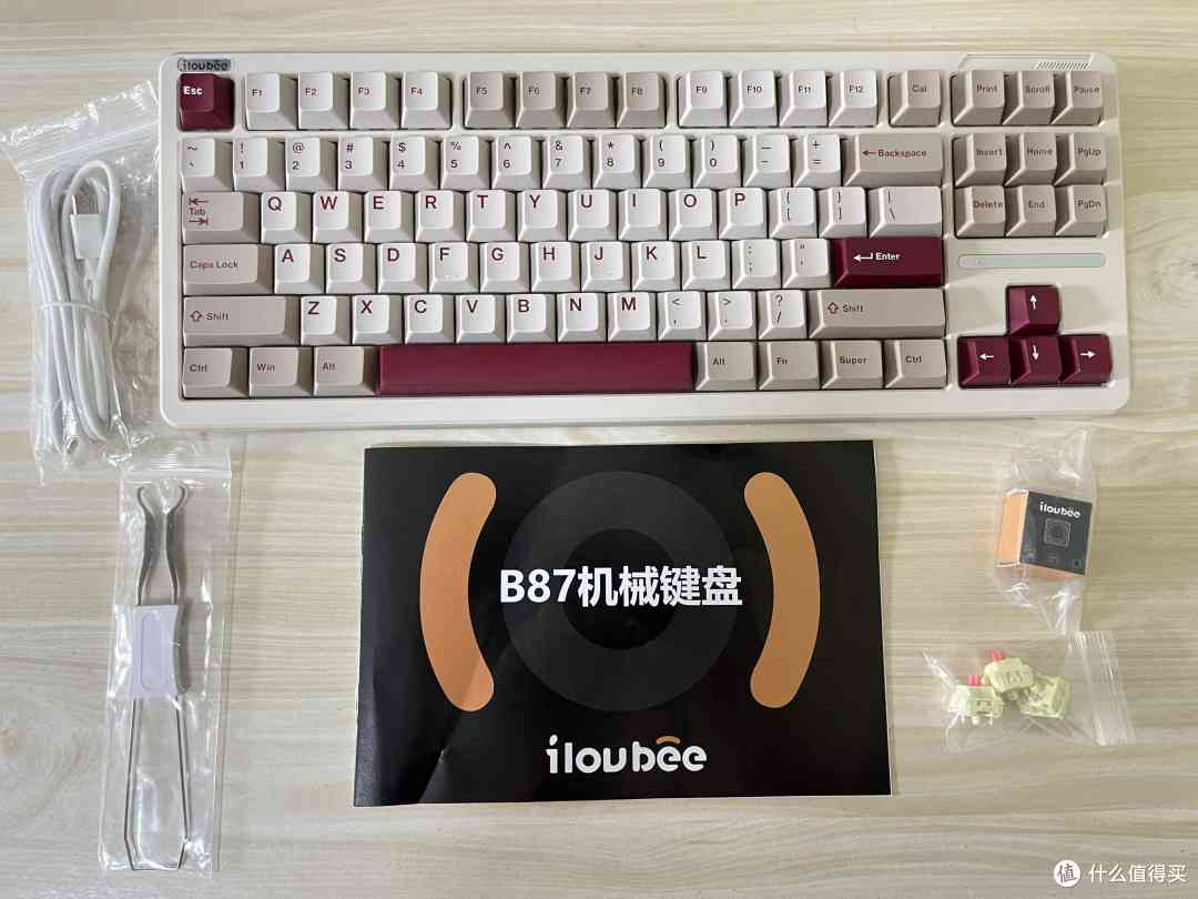 性价比之选，实力与颜值并存的ilovbee B87机械键盘_无线键盘_什么值得买