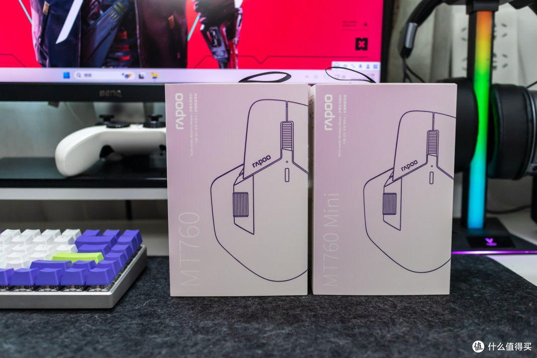 百元商务大师，跨屏传输黑科技！多模雷柏MT760＆MINI鼠标上手体验_鼠标_什么值得买