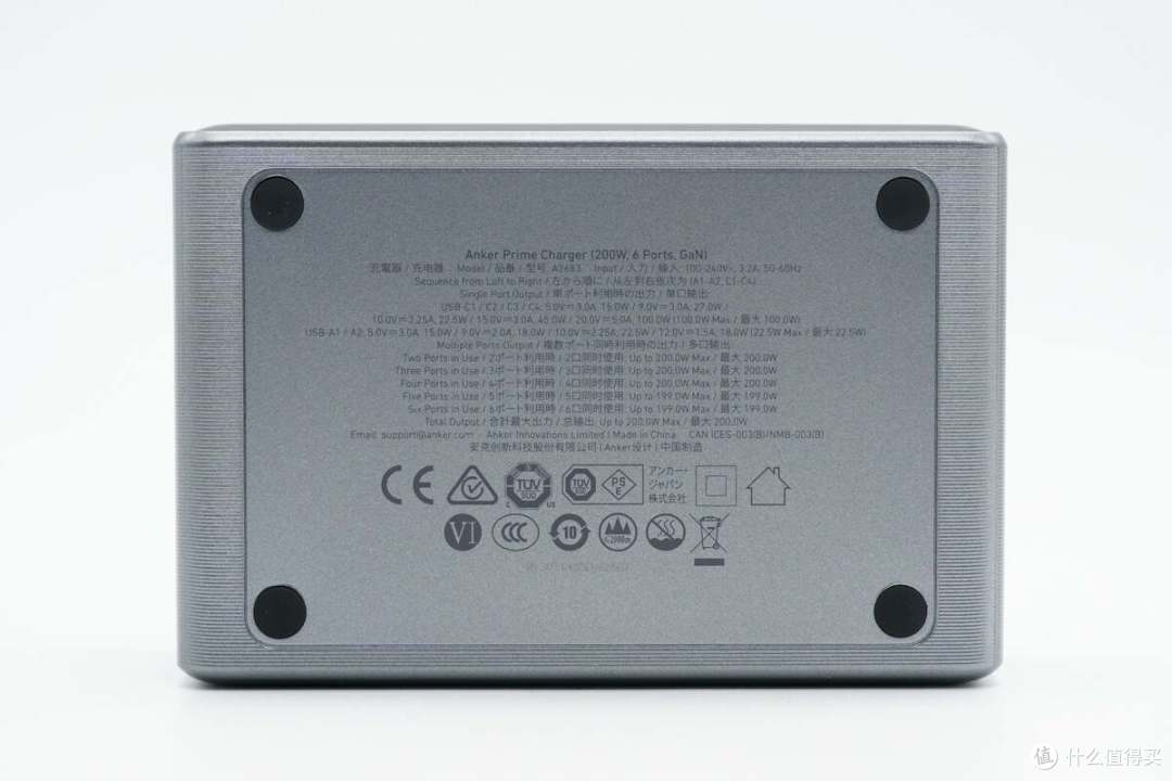 拆解报告：安克六口氮化镓200W桌面充电器A2683_充电器_什么值得买
