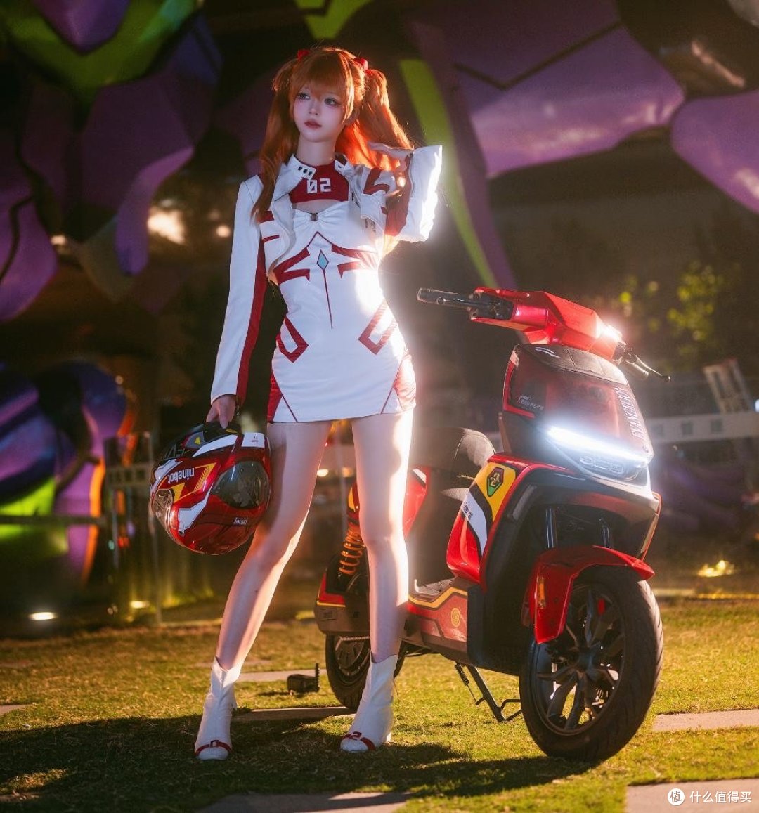 九号电动MMAX2 110P EVA二号机明日香联名电动车：科技与动漫的完美碰撞_电动车整车_什么值得买