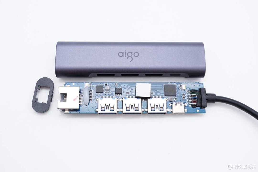 拆解报告：aigo R03C千兆网口转换器_接口转换器_什么值得买