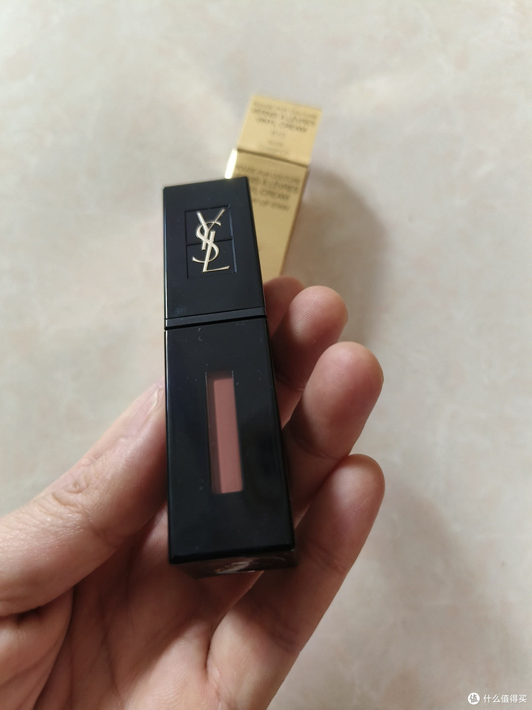 YSL圣罗兰全新黑管唇釉610冰乌龙，送礼首选！_唇彩唇蜜_什么值得买