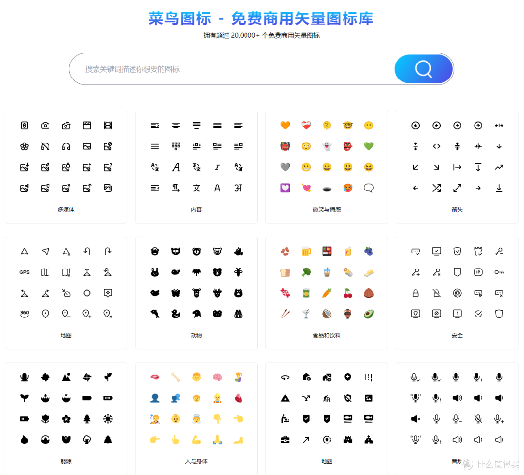 设计必备，5个免费的icon矢量图标素材库_办公软件_什么值得买