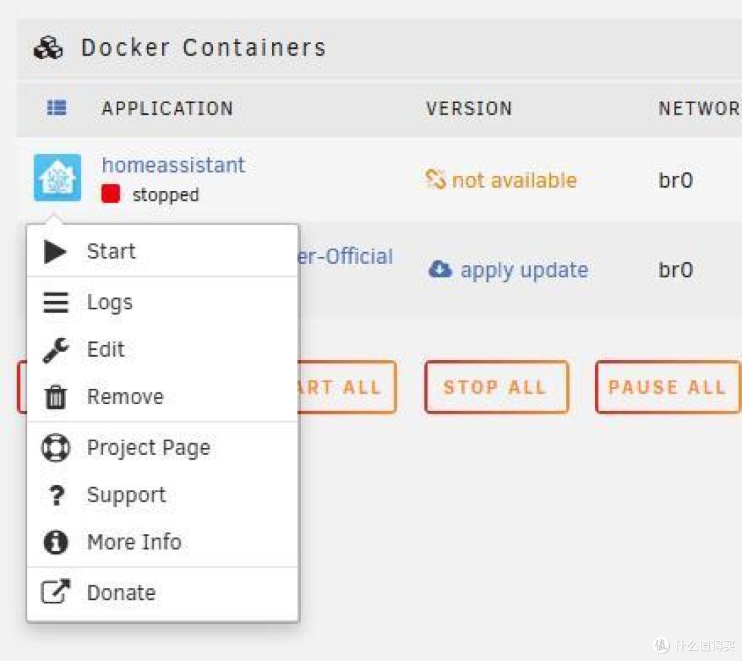 Unraid下安装与更新Home Assistant操作_商用电脑_什么值得买