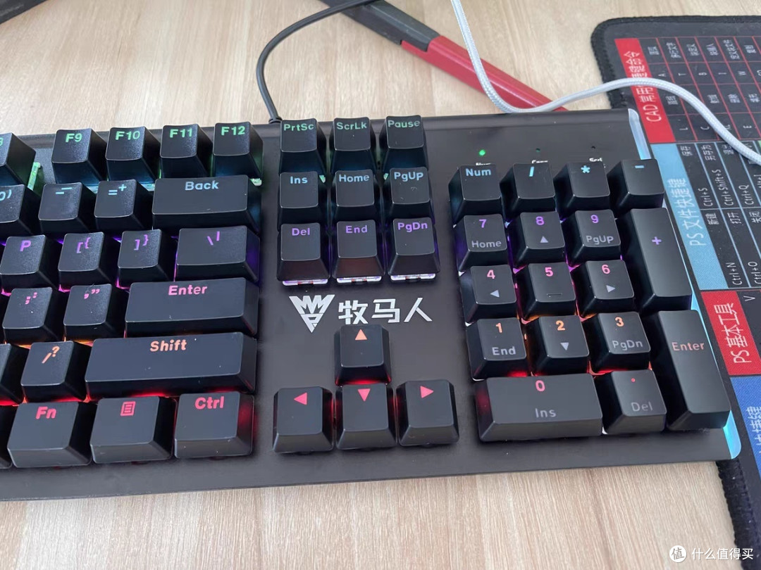 入手不亏！牧马人K100真机械键盘键鼠套装，办公游戏双开挂_键盘_什么值得买