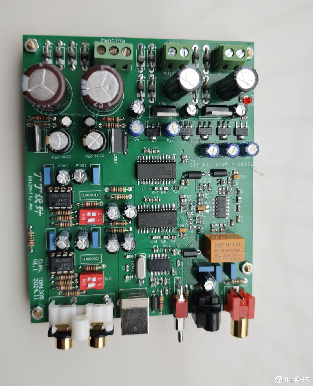 丁丁设计的光纤同轴USB输入双并TDA1305T解码器_专业音频_什么值得买