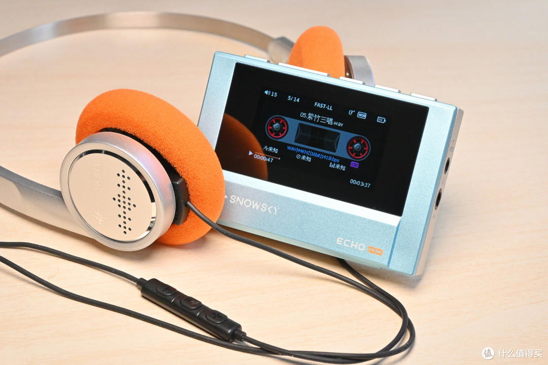 复古好搭档，快乐很简单！雪漫天Echo Mini纯音MP3&WIND头戴体验_音频播放器_什么值得买