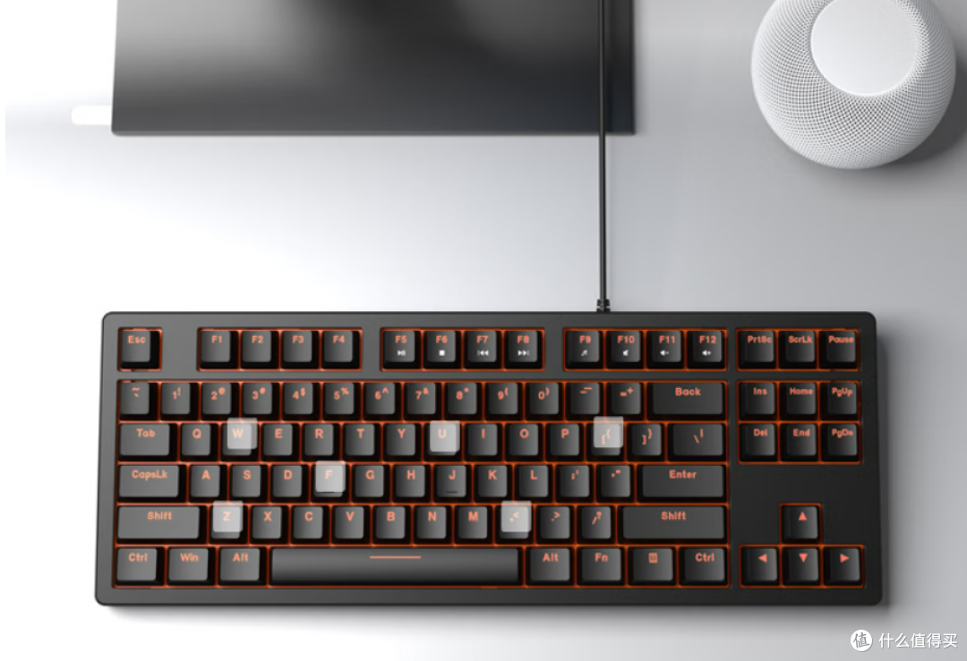 达尔优DK100 87键机械键盘_键盘_什么值得买