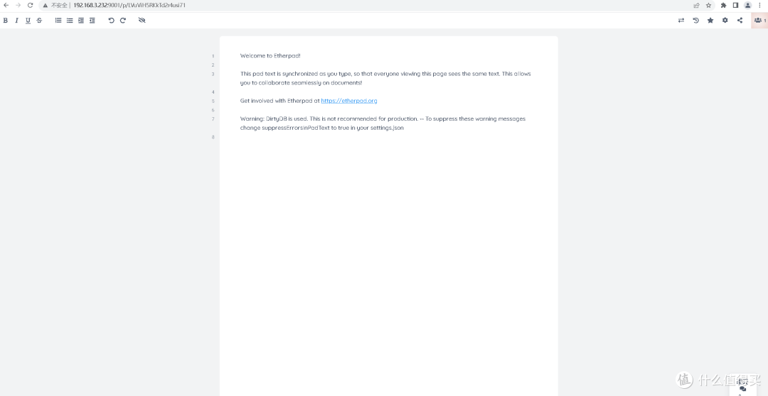 Docker实践：Docker部署etherpad文档编辑器_NAS存储_什么值得买